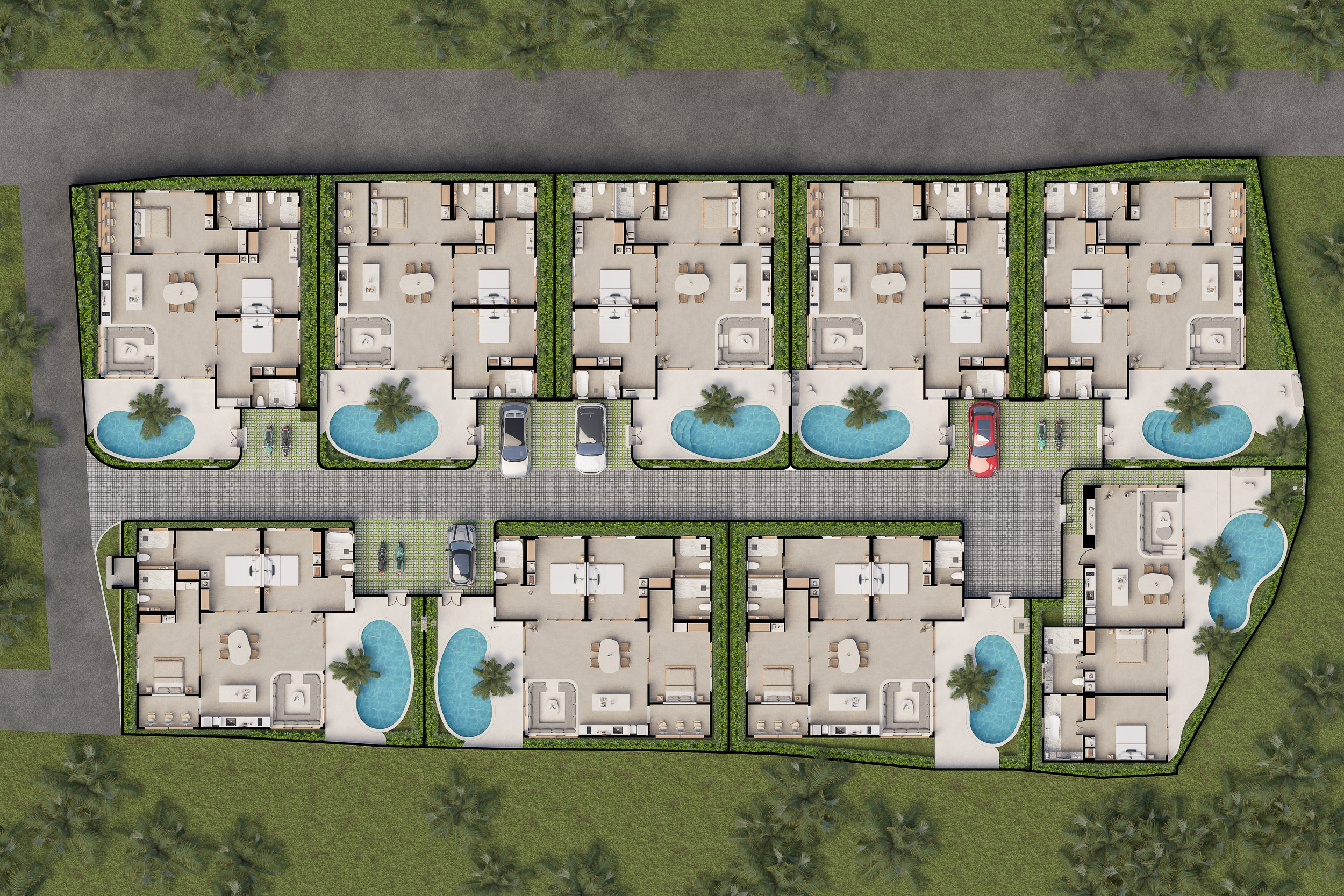 Tropical Modern Off-plan Project Located in Tumbak Bayuh - unreal Bali